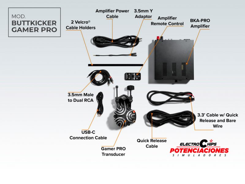 Modelo ButtKicker Gamer Pro – Electrochips Potenciaciones